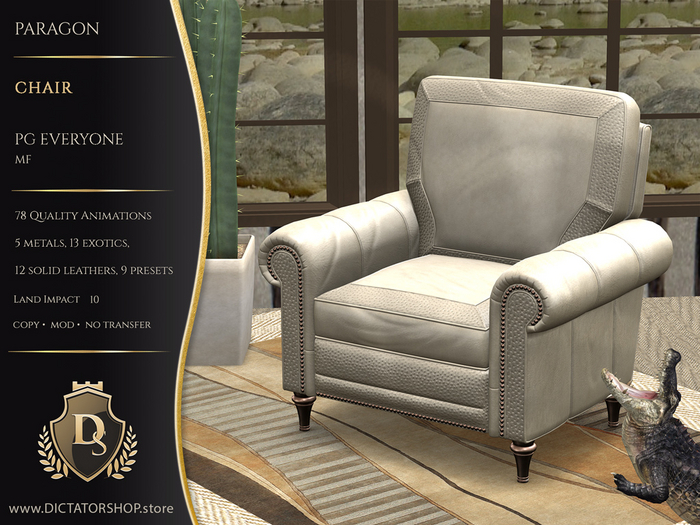 Second Life Marketplace - [Ds] Paragon - Chair PG